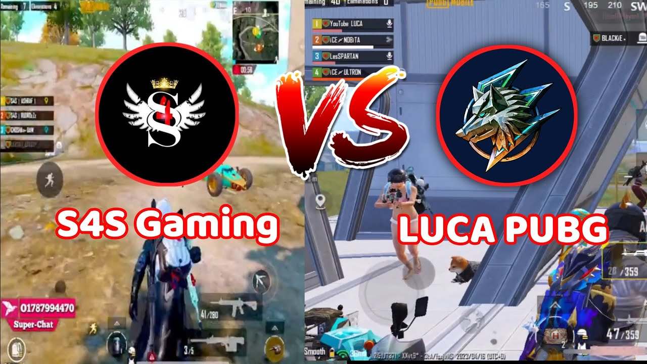 S4S Gaming 🆚 LUCA PUBG in same Lobby😱😱 - YouTube