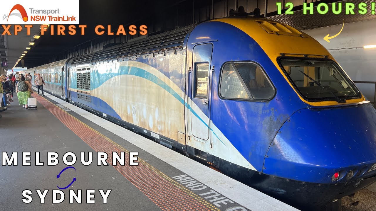 12 HOURS on a Australian FIRST CLASS TRAIN Between Melbourne And Sydney ...