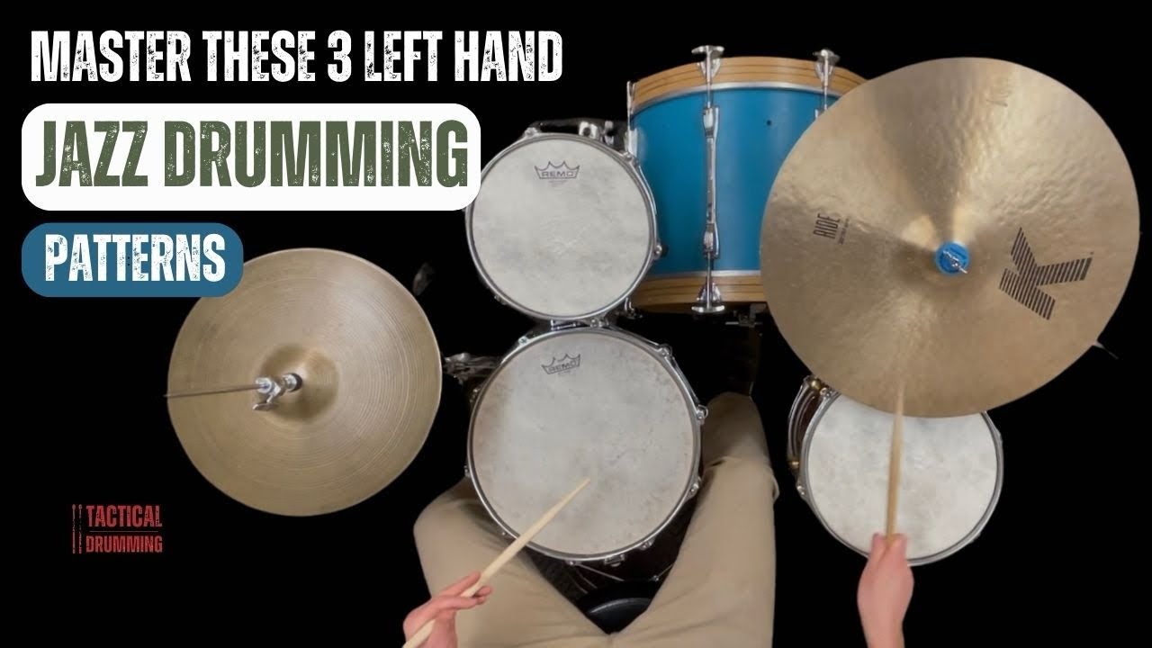 Master These 3 Left Hand Jazz Drumming Patterns - YouTube