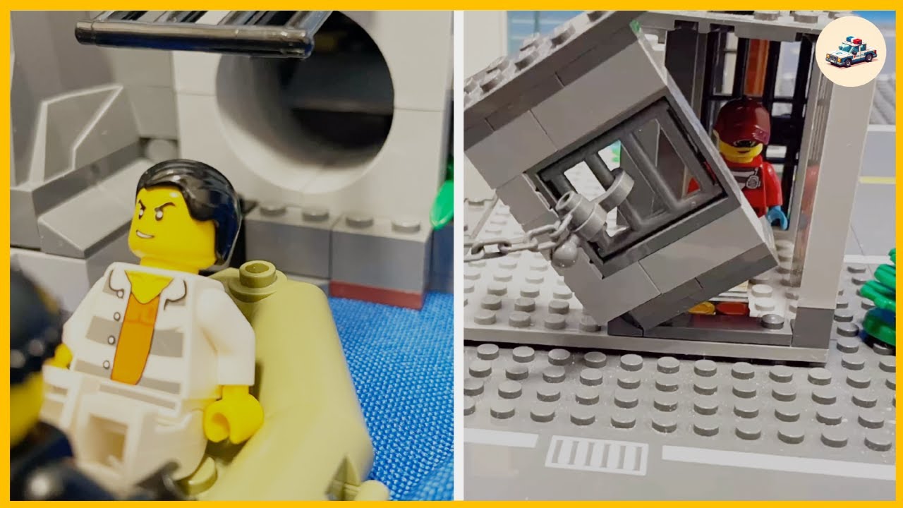 LEGO Prison Escape Collection - police toy stop motion - YouTube