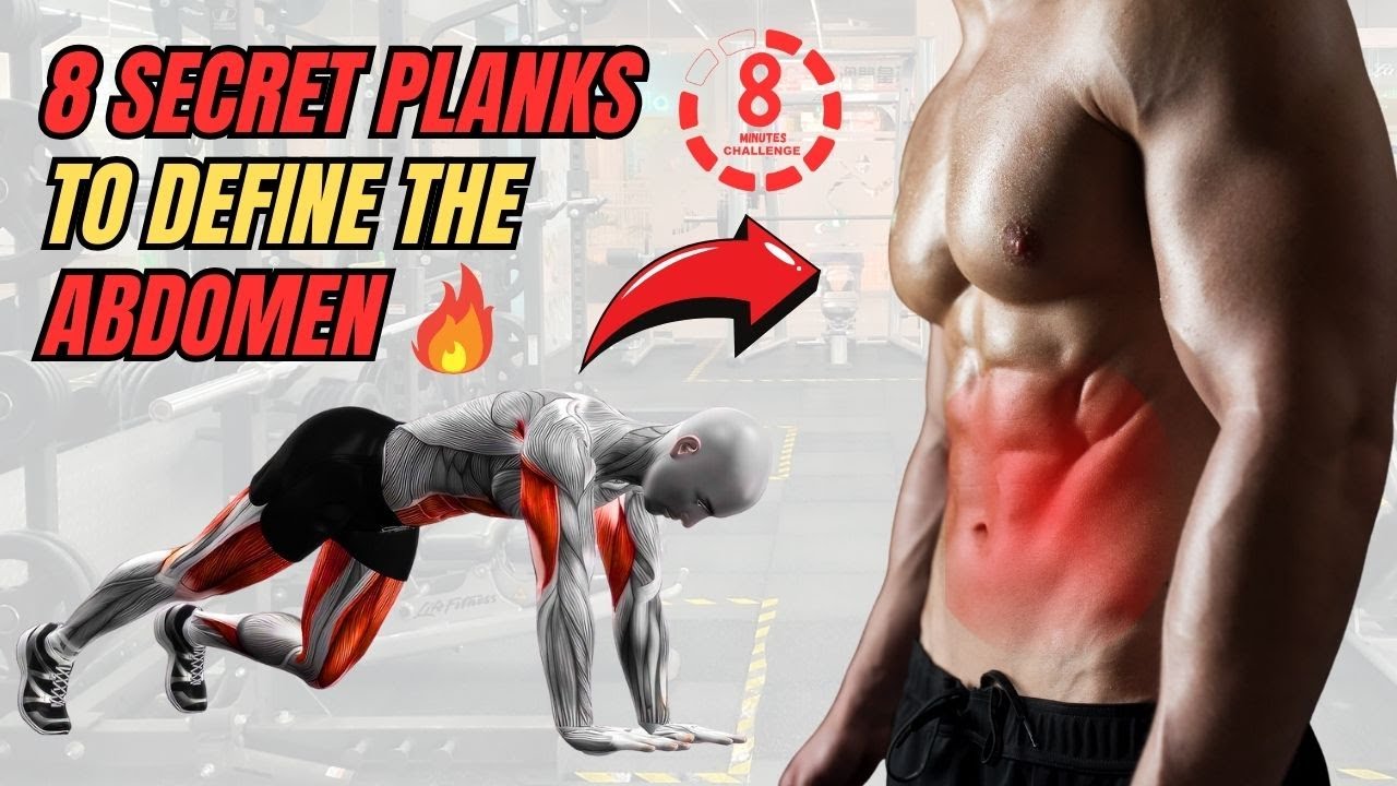 8 DIFFERENT PLANK VARIATIONS to sculpt your ABS in JUST 8 minutes - 8 ...