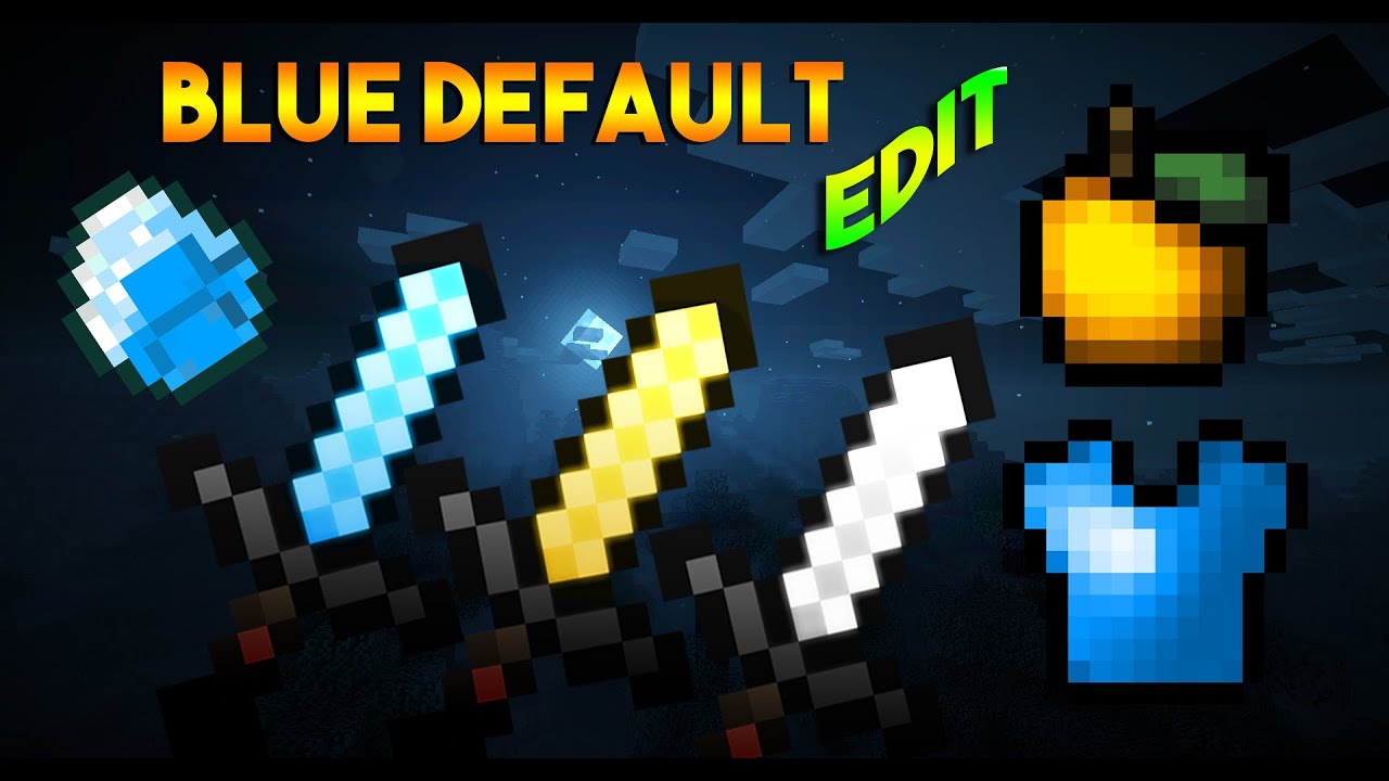 Minecraft : Best PvP Texture Pack ( ULTRA FPS ) - 16x Blue Default Edit ...