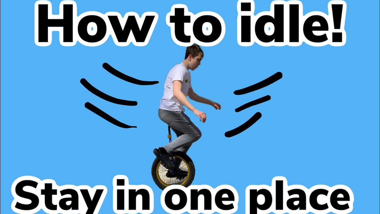 How to idle on a unicycle (stay in one place) - YouTube