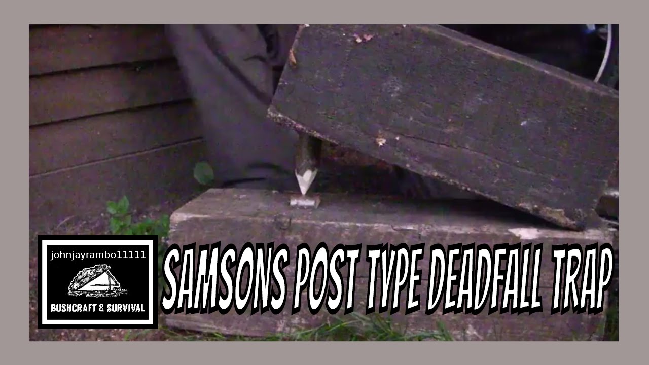 How to make a Deadfall Trap - YouTube