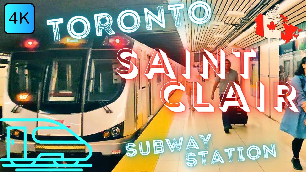 TORONTO, CANADA 🇨🇦 – SAINT CLAIRE SUBWAY STATION – LINE 1 – 4K WALK ...