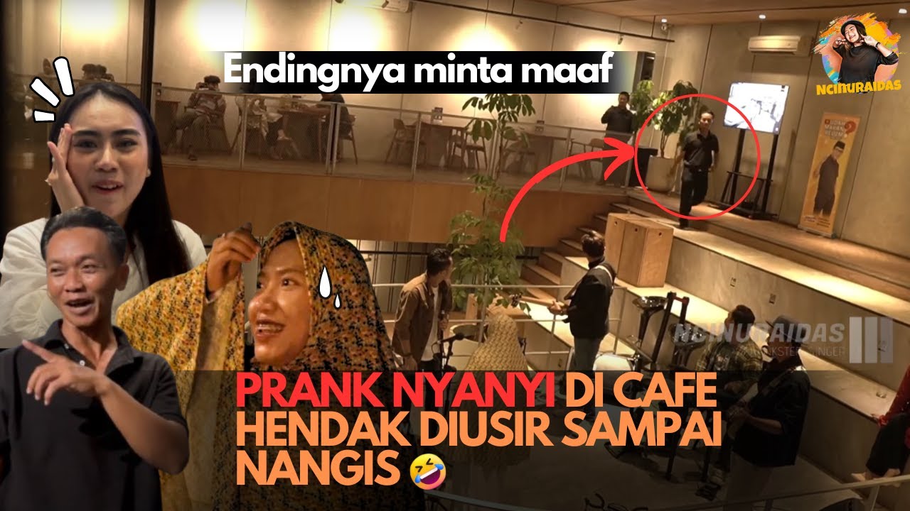 PRANK DI CAFE HENDAK DI USIR SAMPAI NANGIS | ENDINGNYA MINTA MAAF ...
