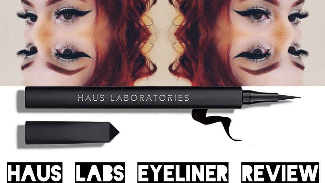 HAUS LABORATORIES EYELINER REVIEW/TUTORIAL - YouTube