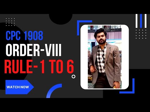 Written Statement | Under Order 8 of CPC 1908 |Rule 1,2,3,4,5,6 | Rule ...