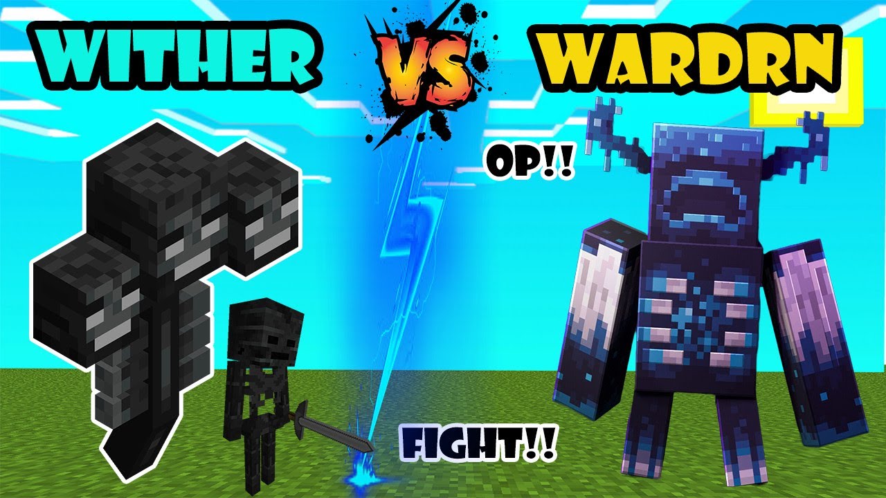 WARDEN vs WITHER !! [ Minecraft Hindi ] - YouTube