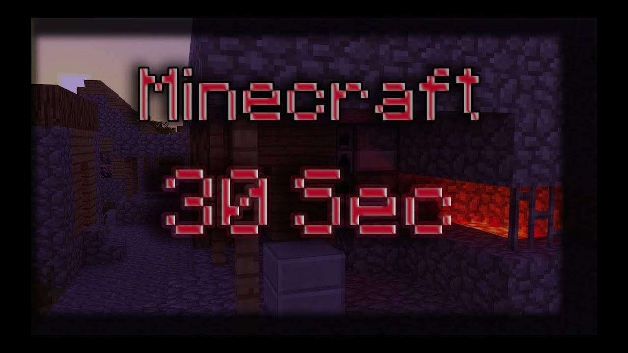 Minecraft in 30 seconds! - YouTube