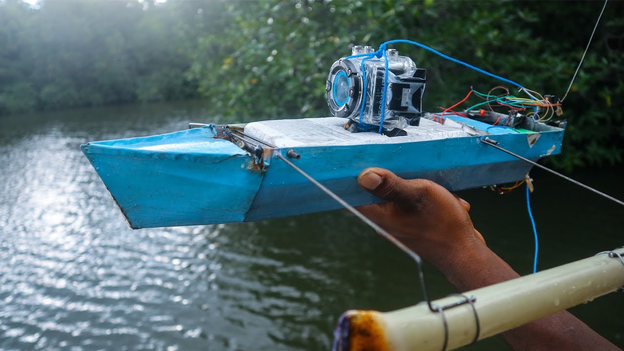 Handmade remote control boat with waterproof action camera | iSland ...