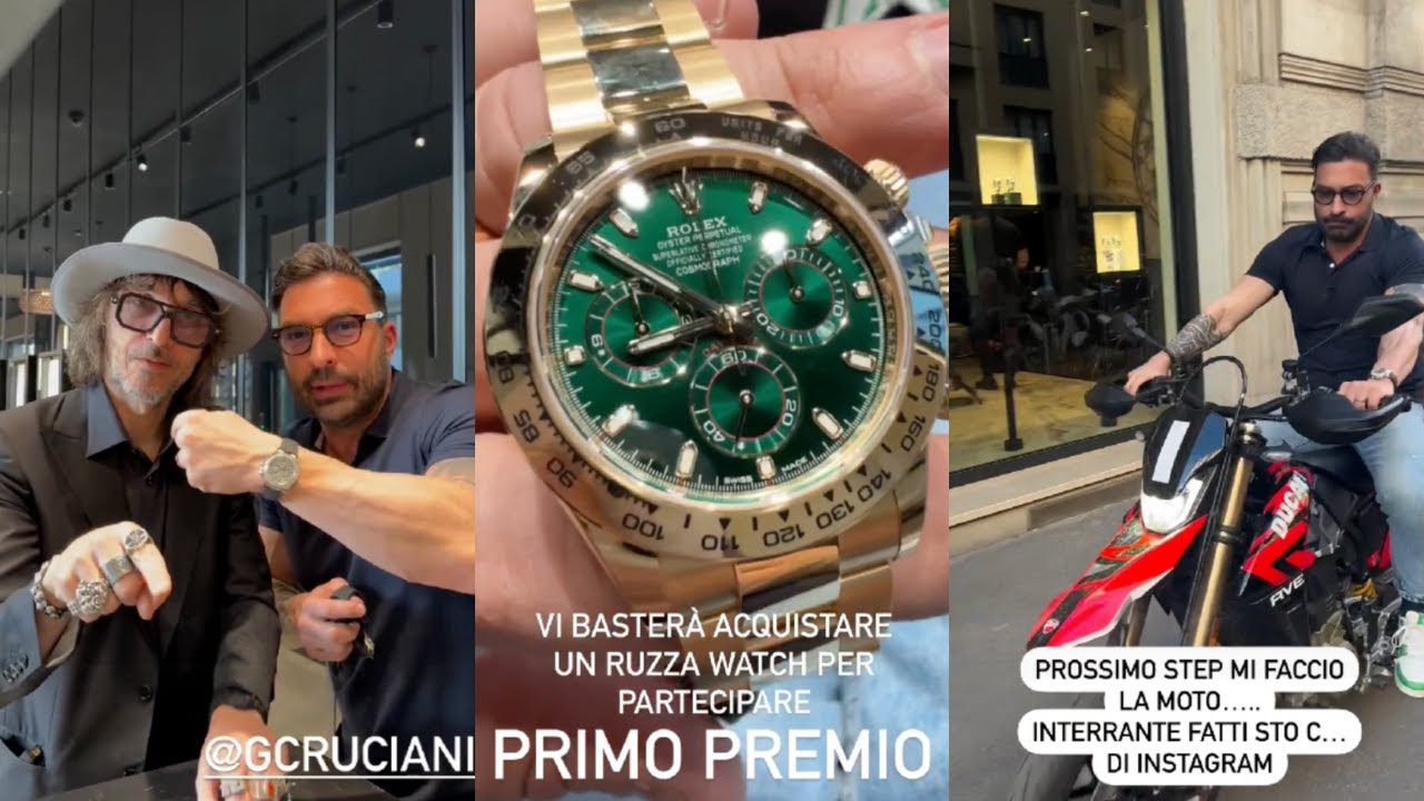 Lorenzo Ruzza regala un Ruzza Watch a Giuseppe Cruciani che non ha mai ...