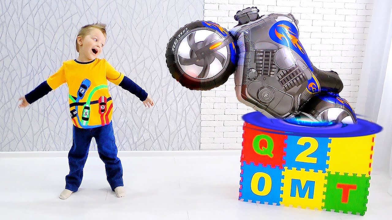 Max unboxing New Cars from magic box and playing with Super Motorbikes ...