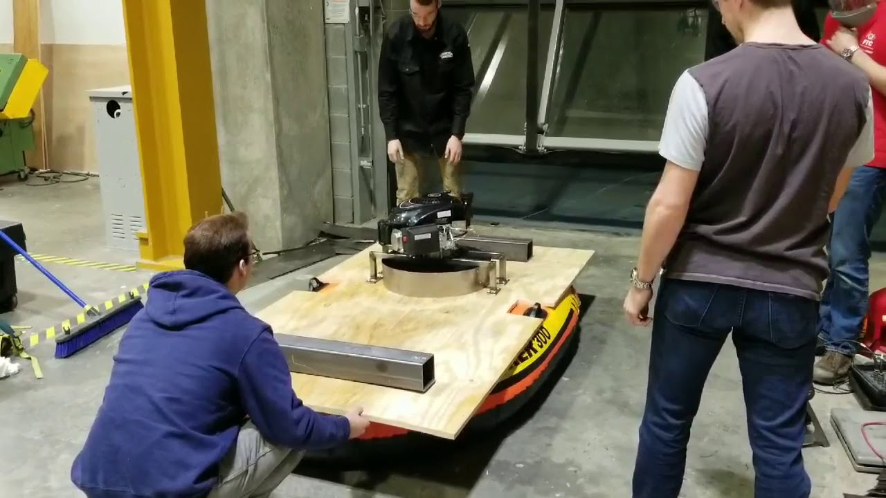 Hovercraft Lift Test - YouTube