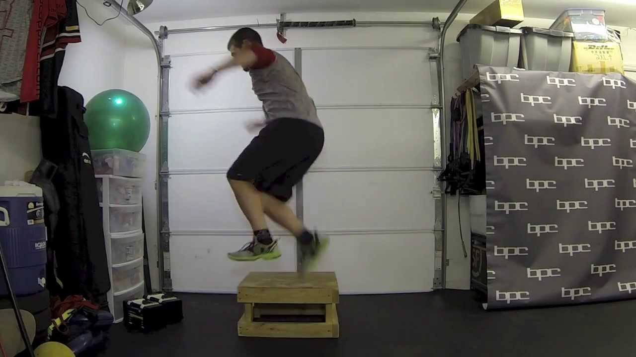 Advanced Plyometrics - Single Leg Box Jump Into Single Leg Squat - YouTube