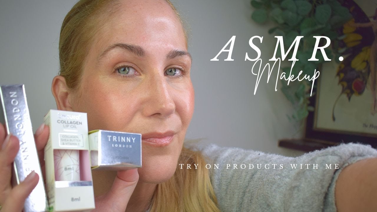 ASMR Makeup artist - trying on products with me (soft spoken) - YouTube