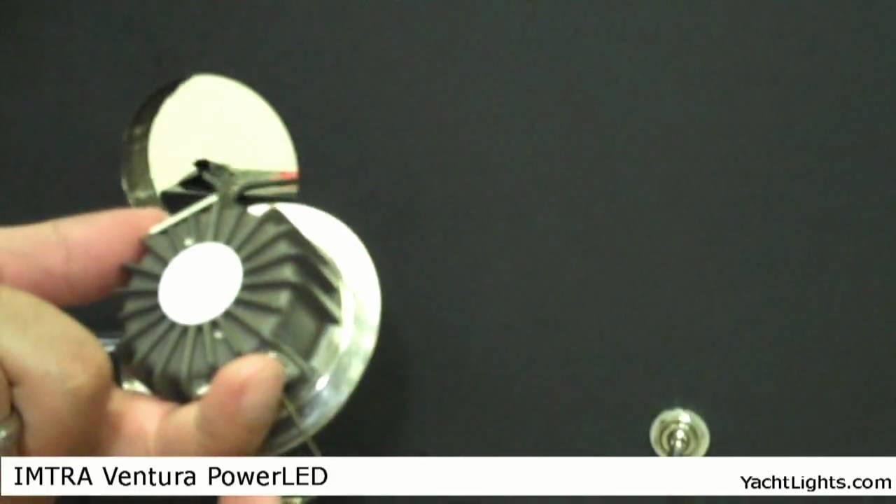 IMTRA Ventura 5.5W LED Downlight by YachtLights.com - YouTube