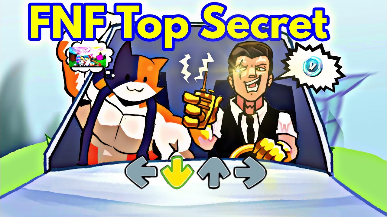Friday Night Funkin' Top Secret A Fortnite | Fortnite Midas Meowscles ...