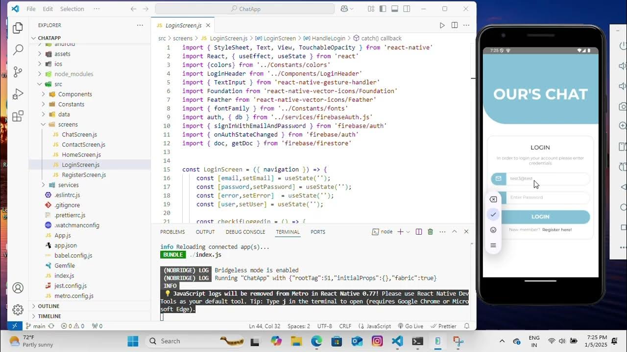 ChatApp: React Native Messaging App with Firebase Authentication 🚀 - YouTube