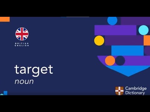 How to pronounce target noun | British English and American English ...