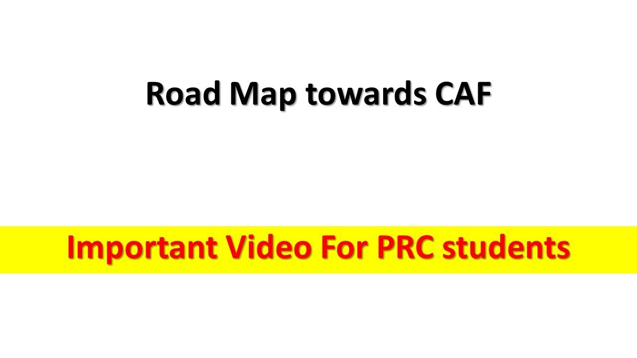 Important Video For PRC students || Road Map for PRC students - YouTube