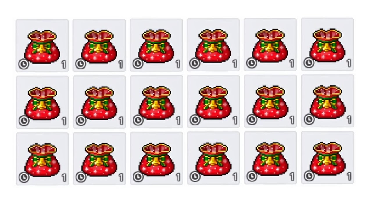 MapleStory M What Can You Get From Opening 18 Santa's Gift Boxes? - YouTube