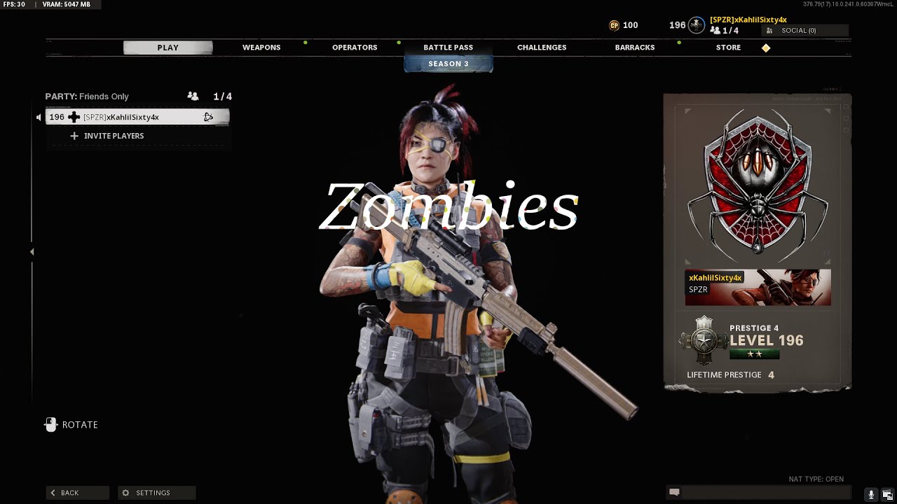 CALL OF DUTY BLACK OPS COLD WAR ZOMBIES KITSUNE OPERATOR MISSIONS KILL ...