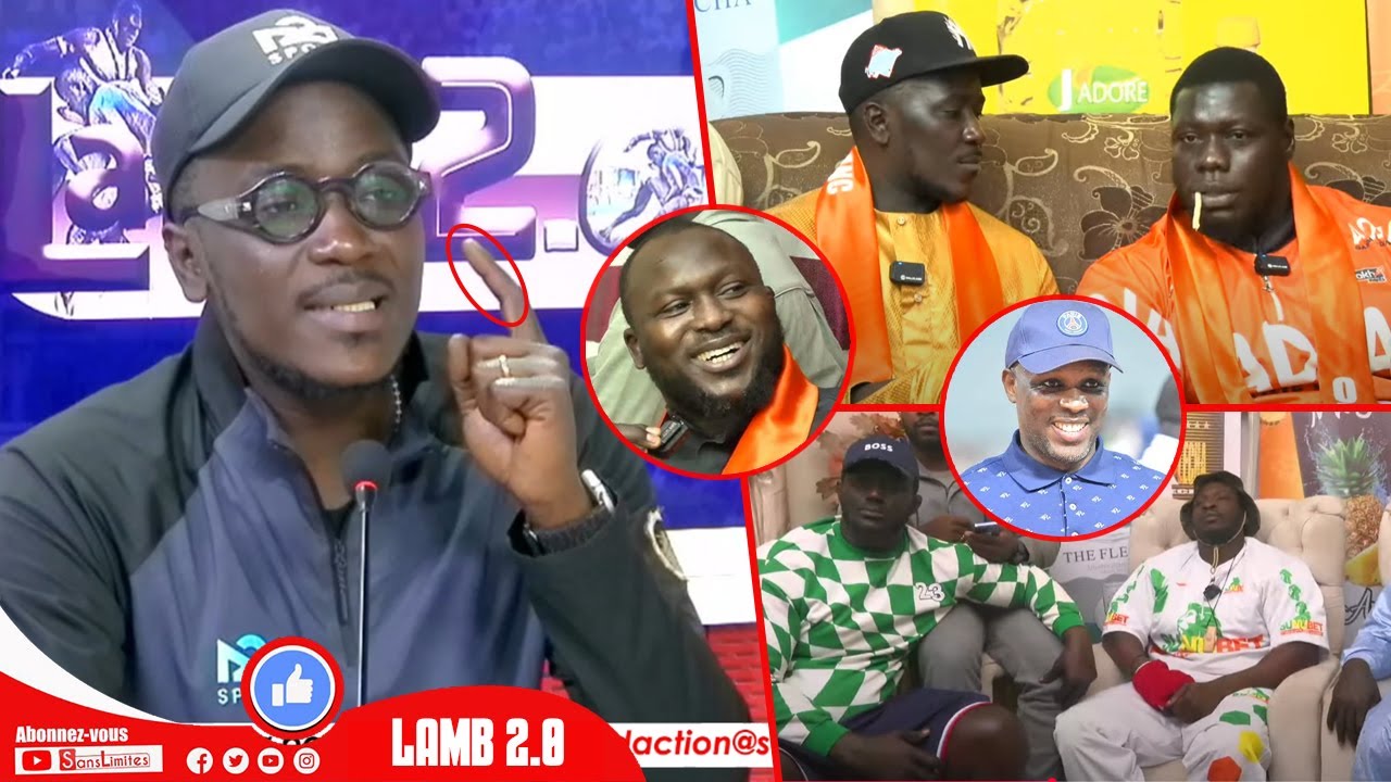 Présence de Balla Gaye 2 & Modou Lo lors du Face To Face AMA/FRANC ...