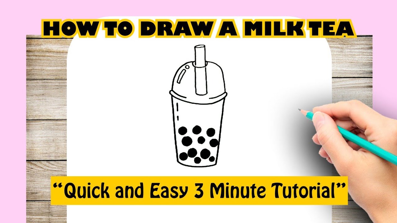 How To Draw A MILK TEA Easy Step By Step YouTube how-to-draw-a-milk-tea-easy-step-by-step-youtube