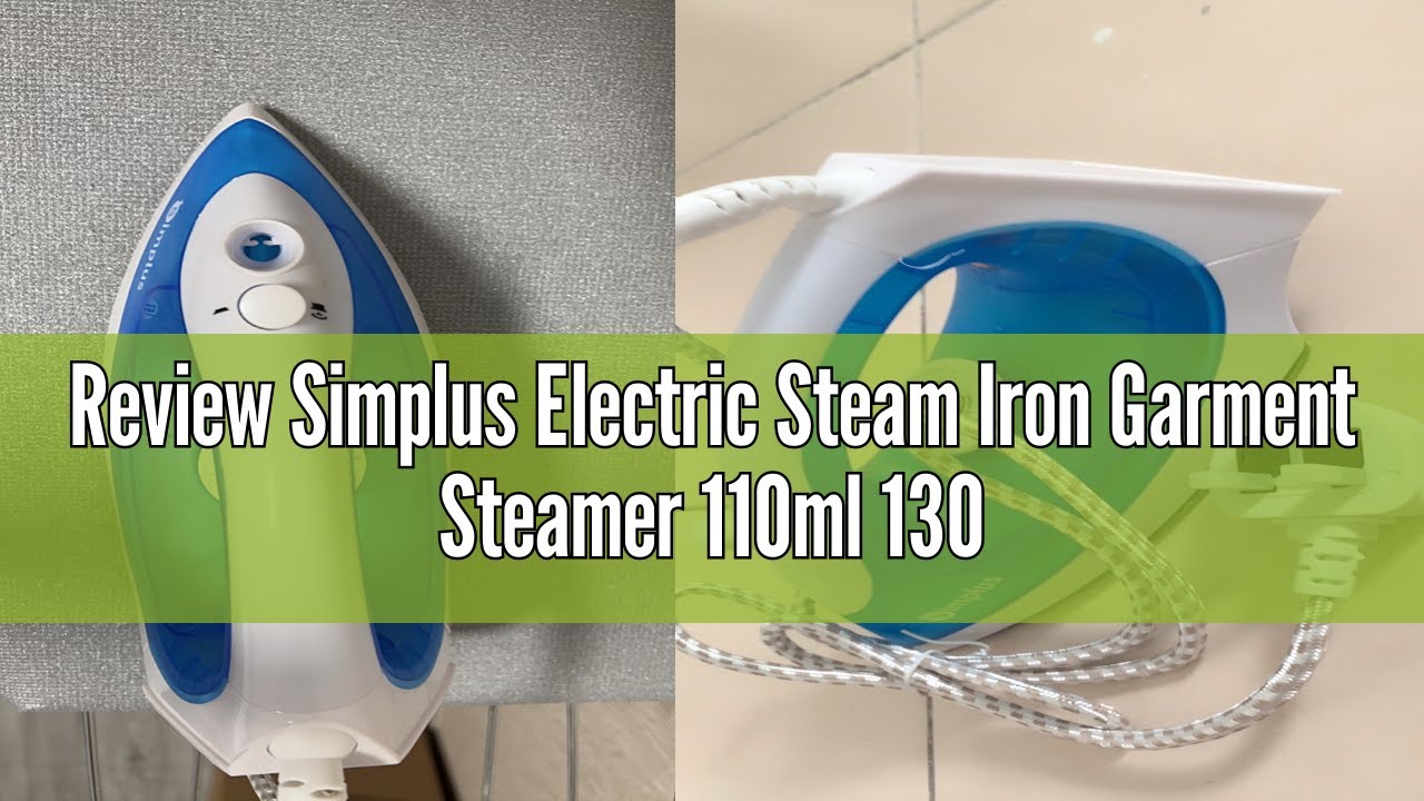 Review Simplus Electric Steam Iron Garment Steamer 110ml 1300W Portable ...