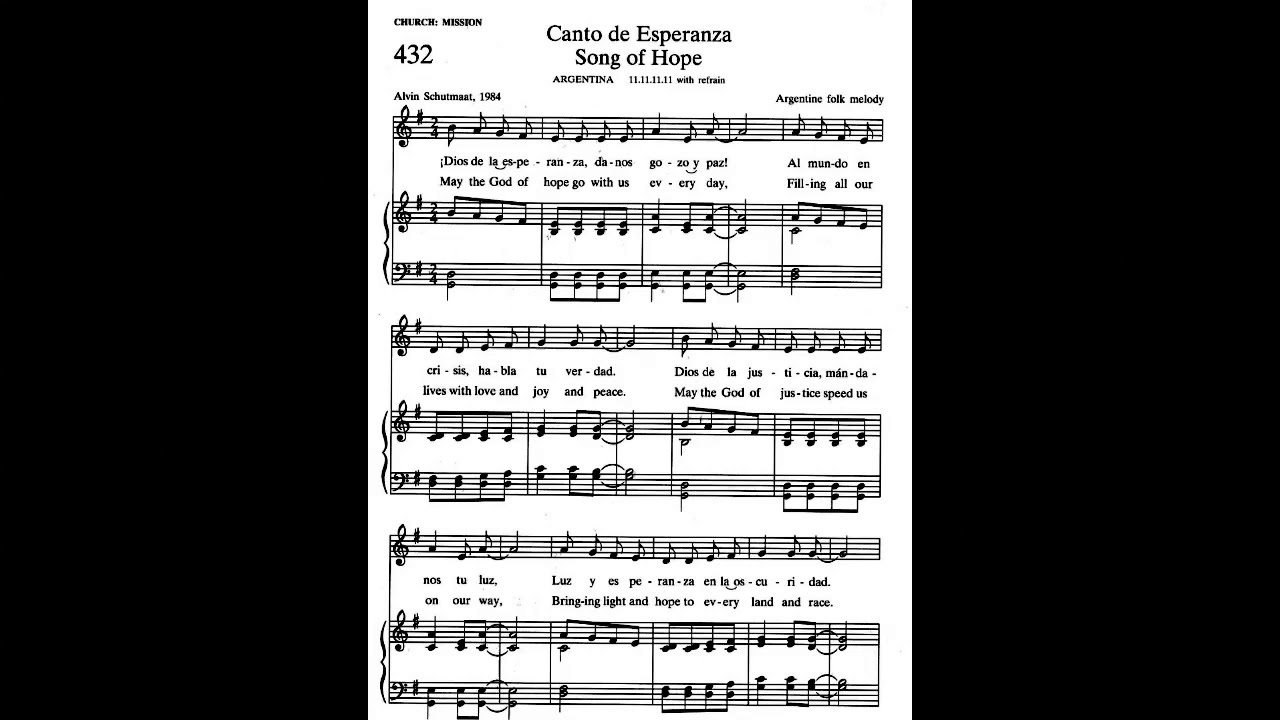 Song of Hope (Hymn 432) - YouTube