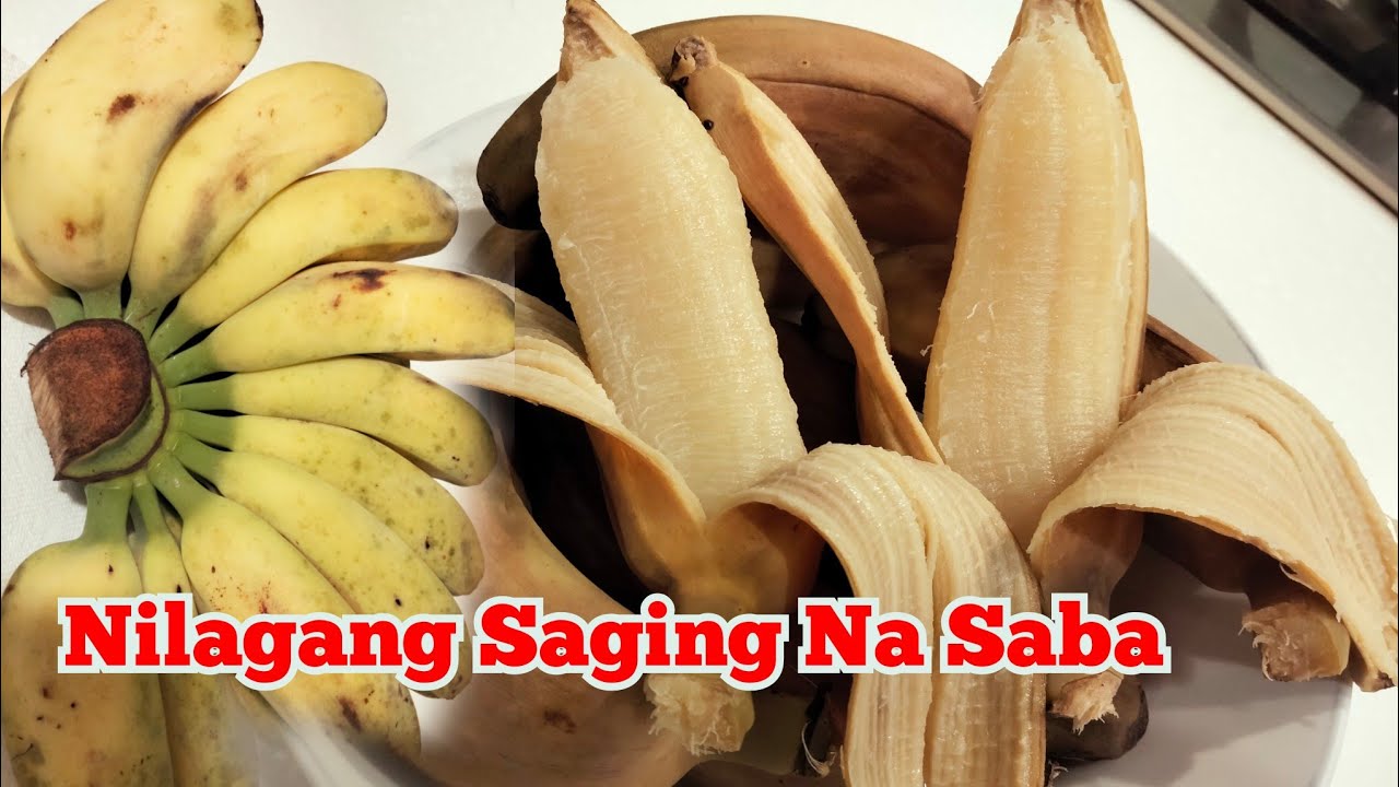 Nilagang Saging Na Saba | Pwedeng Pang Meryenda | How to cook nilagang ...