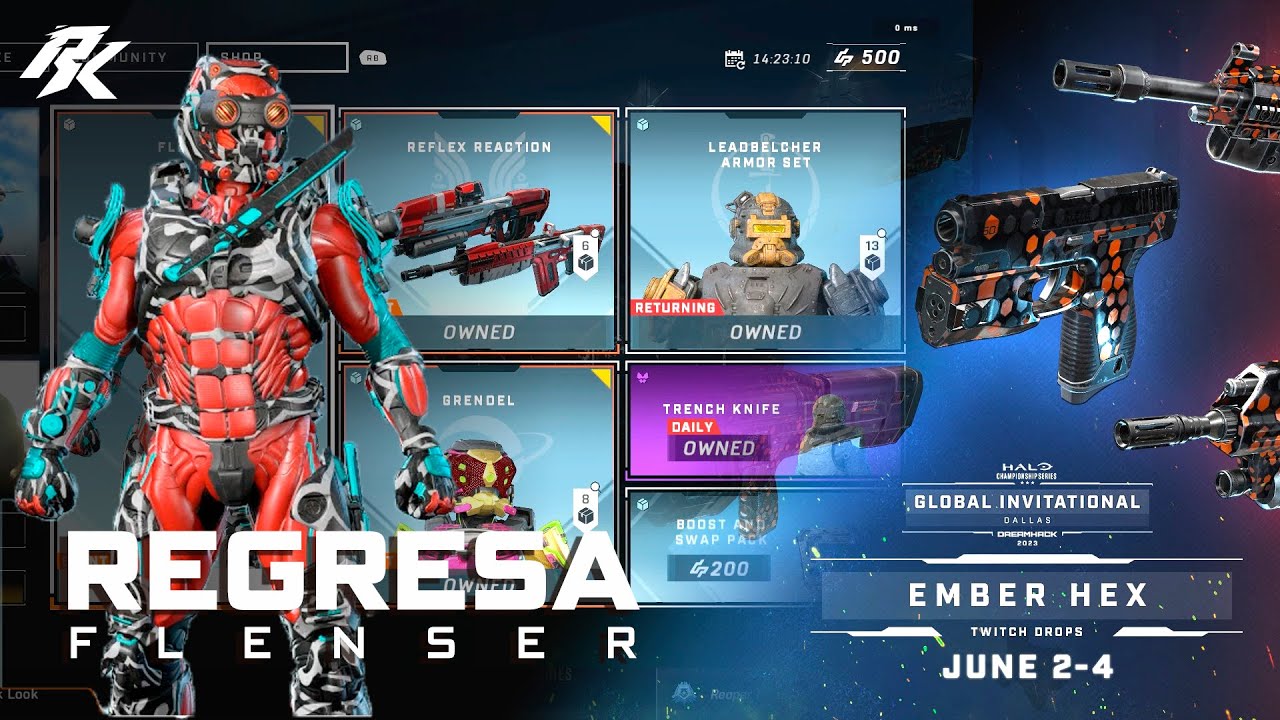 TWITCH DROPS EMBER HEX Y REGRESA FLENSER BUNDLE Tienda Semanal Halo ...