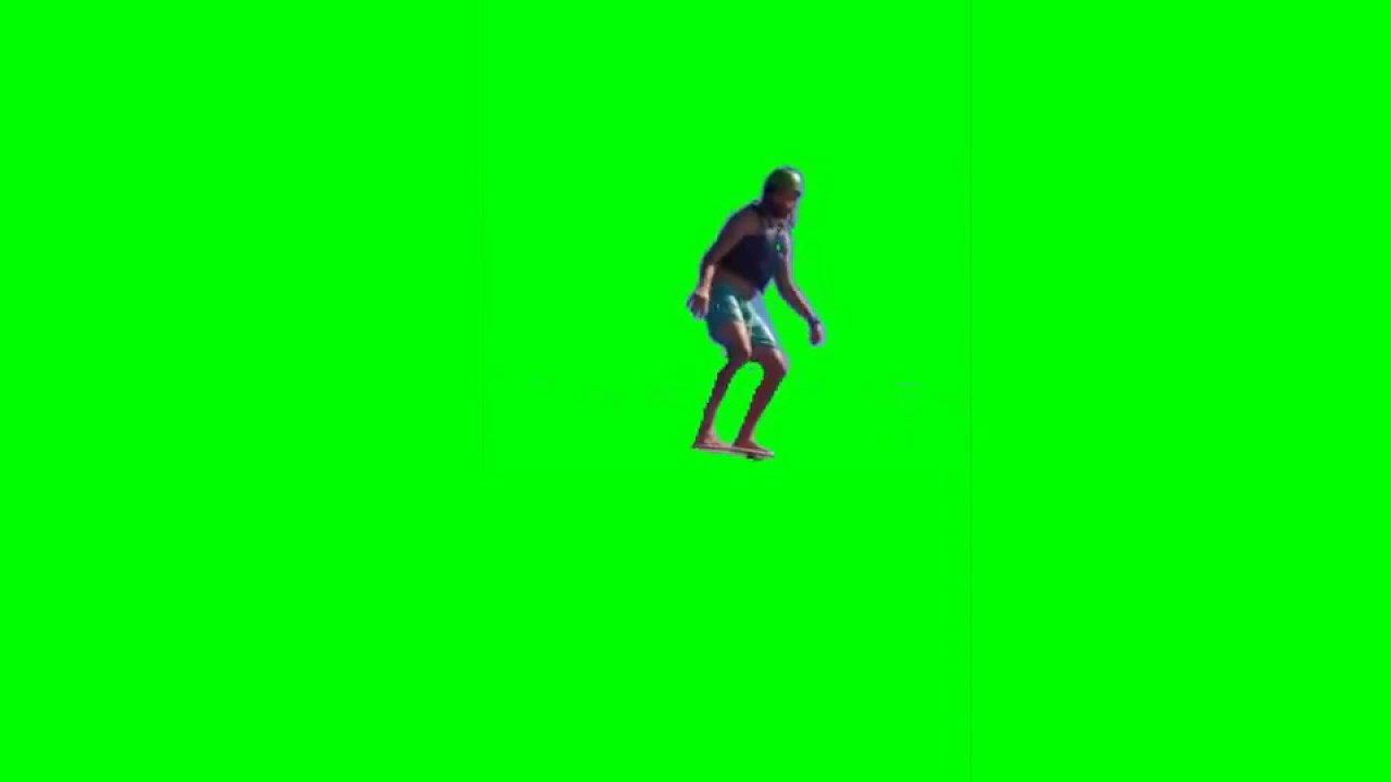 Snowboarding man green screen - YouTube