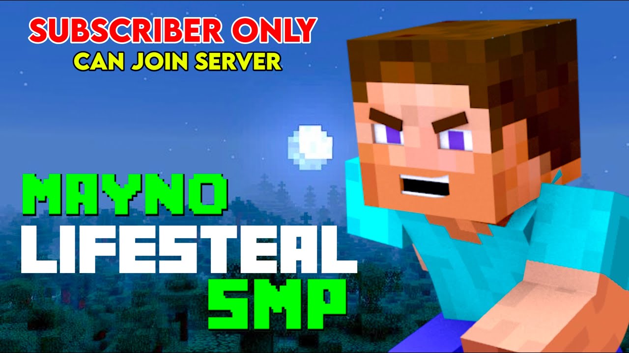 Minecraft Mayno Lifesteal Smp Live | SUBSCRIBER ONLY CAN JOIN - YouTube