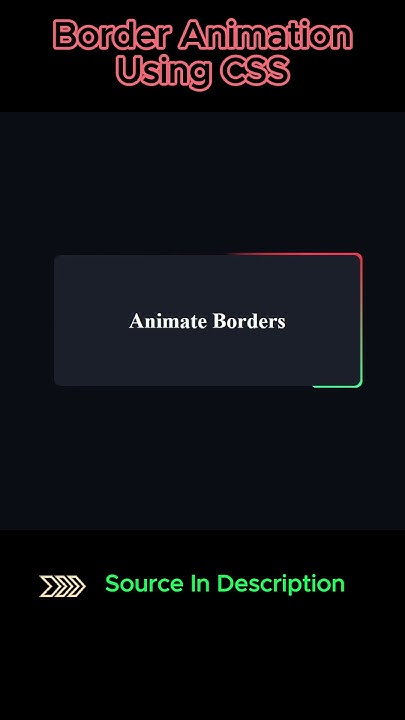 Border Animation Using CSS #html #css #gradient #csscoding #developer #coding #webdesign # ...