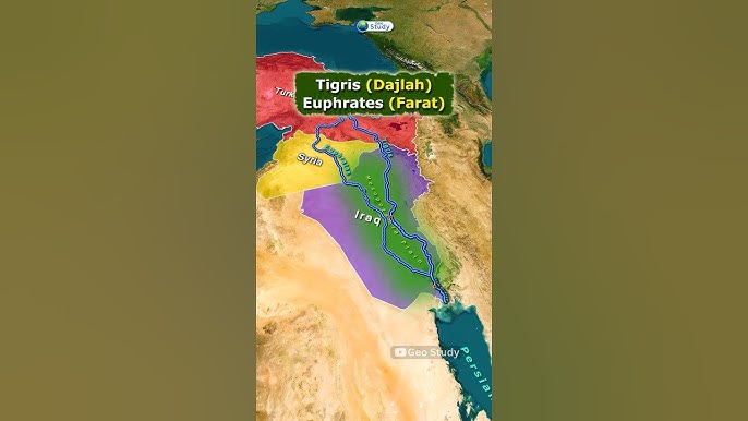 Tigris And Euphrates River On World Map Geography And Climate Of