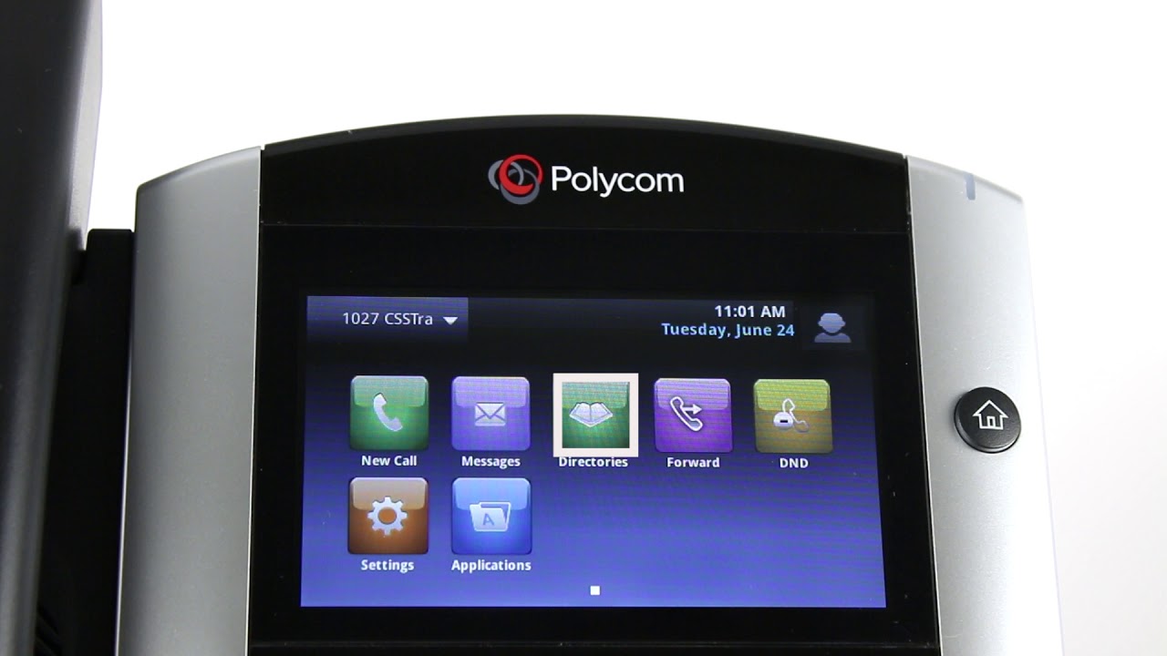 Polycom VVX 601 - Contact Directory - YouTube