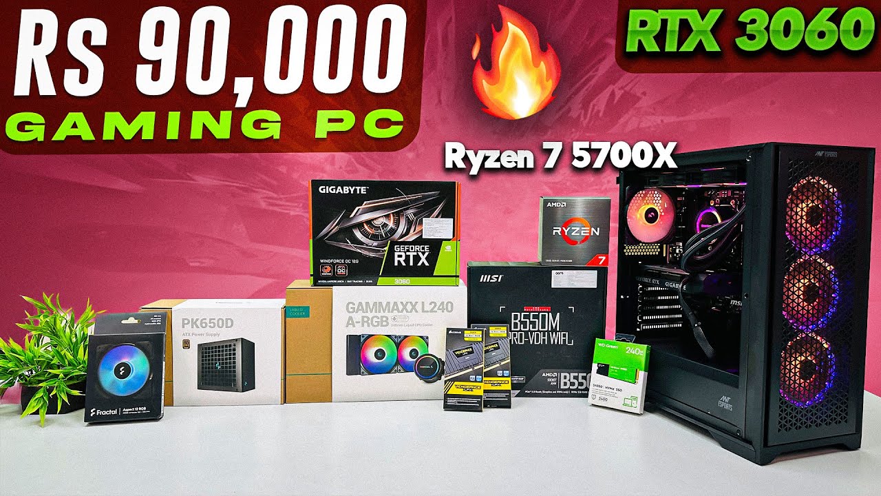 Rs 90000 Gaming & Editing PC Build with AMD Ryzen 7 5700X & RTX 3060 ...