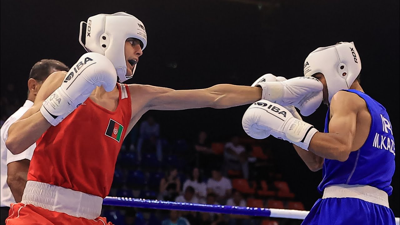 Mehdi Kazemi (IRI) vs. Emal Hamdam (AFG) IBA Youth World Championships ...