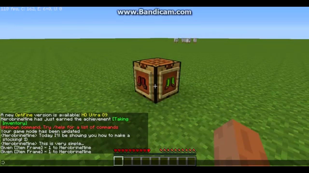 Minecraft - How to Make A Stocking - YouTube