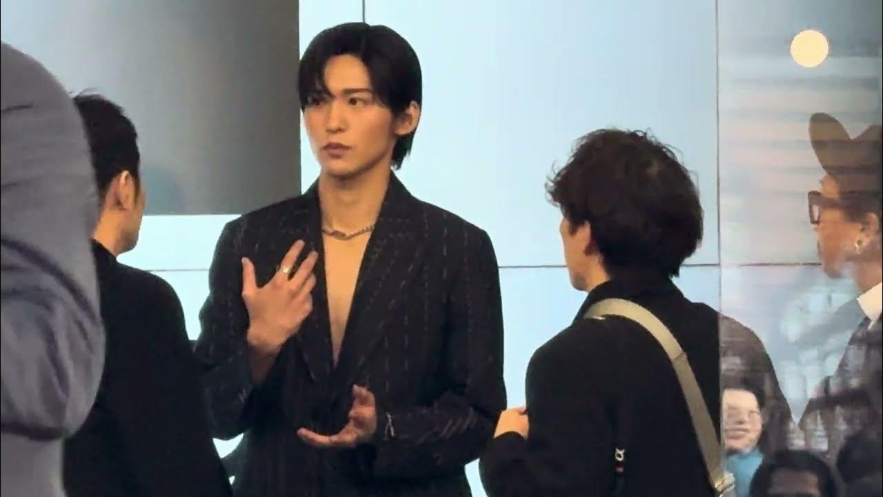 目黒蓮 Ren Meguro [Snow man] at Fendi FW24 Men's Fashion Show in Milan. [4K] #meguroren #fendifw24 ...