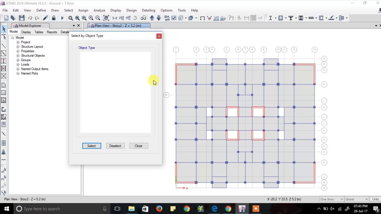 Exporting E-tabs Files To RCDC - Importing Beams - YouTube