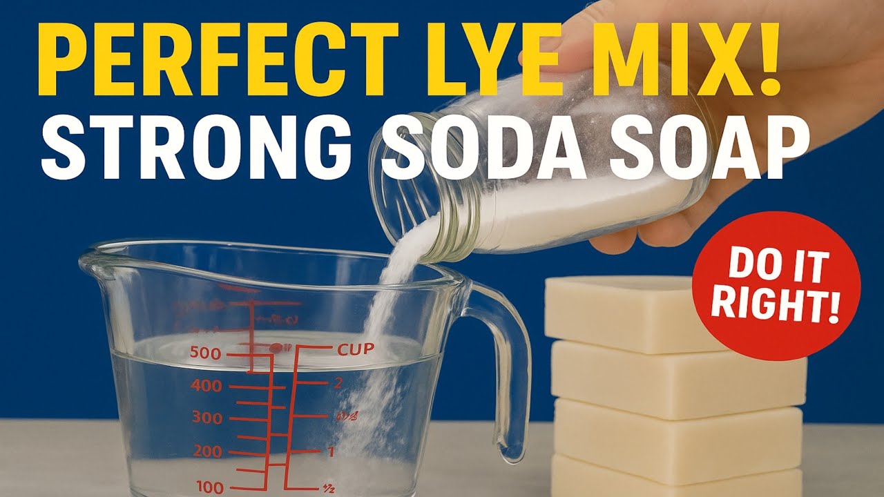 “Perfect Lye Solution for Soda Soap | Exact Measurements Made Easy ...