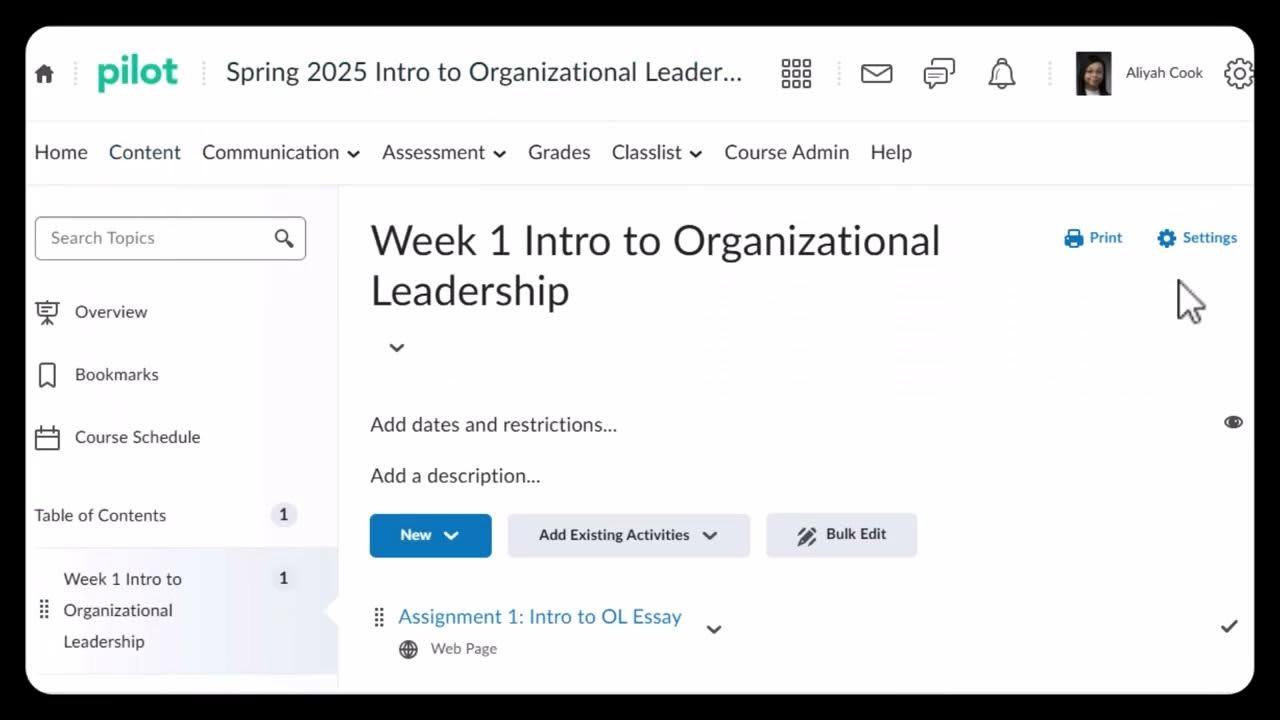 IDL 7140 How to Create Modules in D2L BrightSpace - YouTube