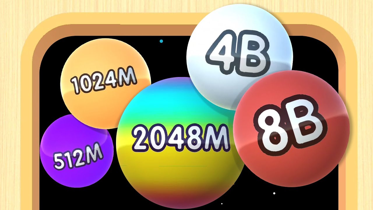 2048 Balls 3D - Unlock 512M 1024M 2048M 4096M (4B) 8192M (8B) Balls ...