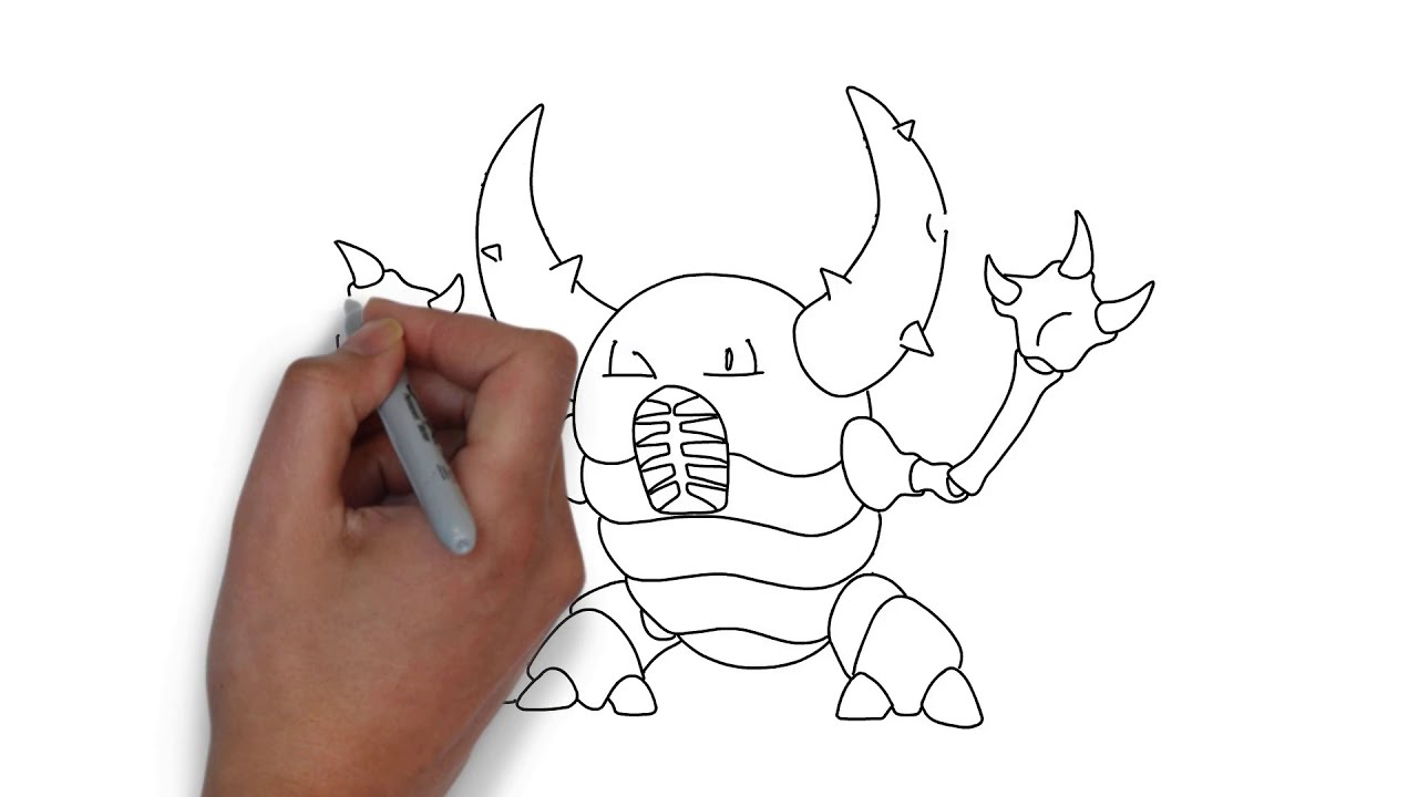 How to Draw Pinsir Pokemon Step by Step Video Tutorial - YouTube