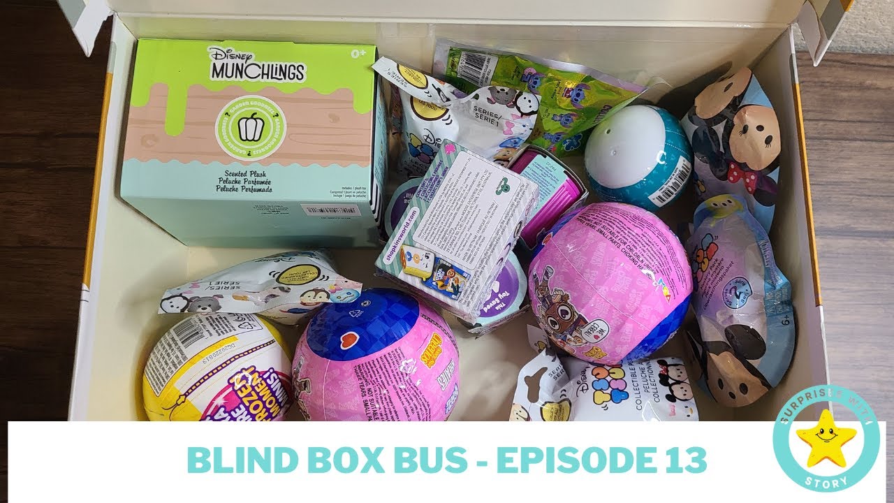 Blind Box Bus Episode 14 LOL Surprise Toy Minibrands Disney Munchlings ...