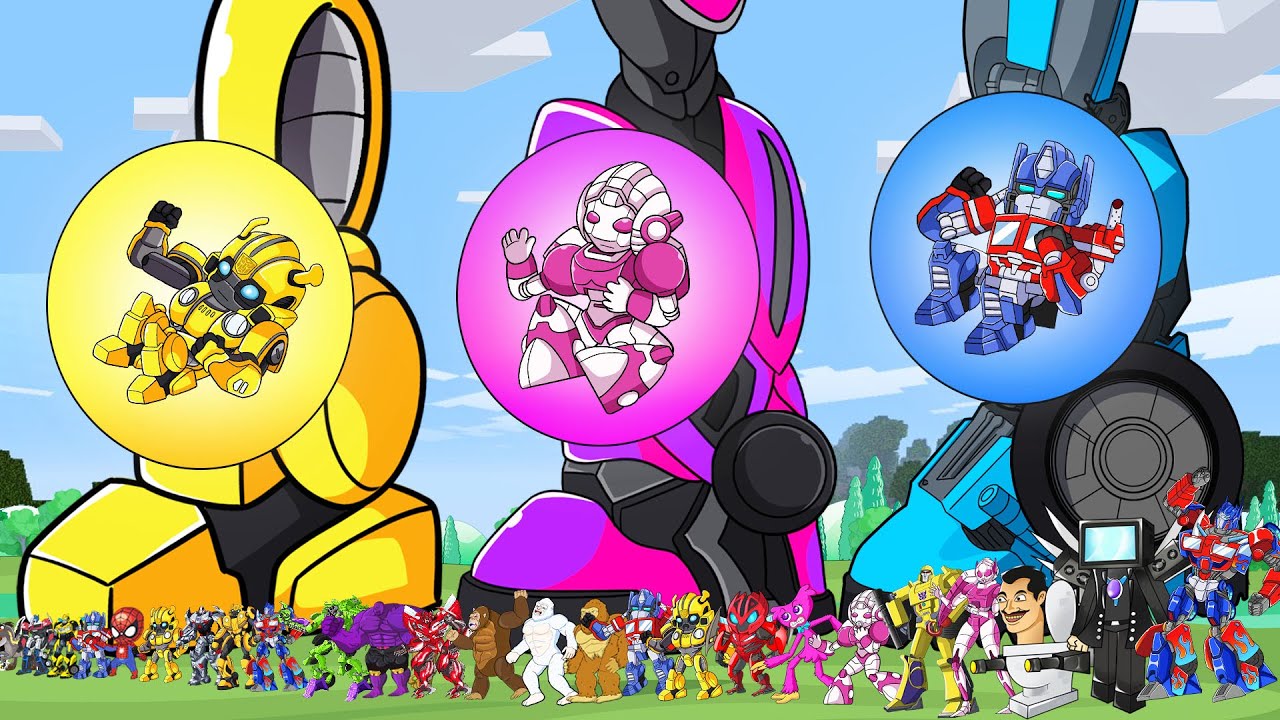 TRANSFORMERS DINOSAUR VS GODZILLA Beasts: Autobot Bumblebee vs Mario ...