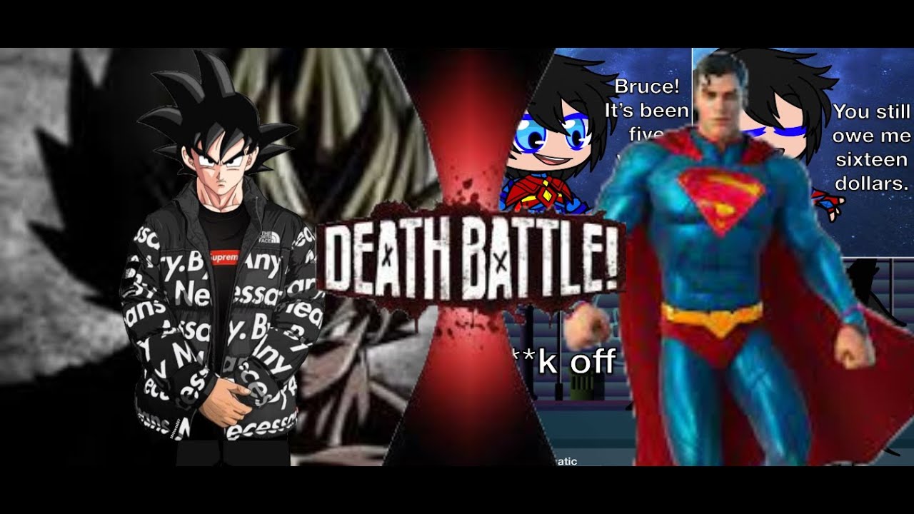 Goku VS Superman Death Battle Fight Only - YouTube
